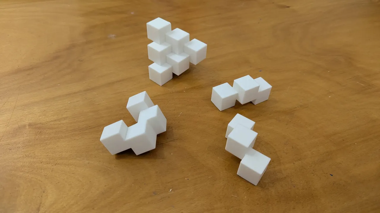 Three Piece 3D Puzzle by Hari Wiguna | Download free STL model ...