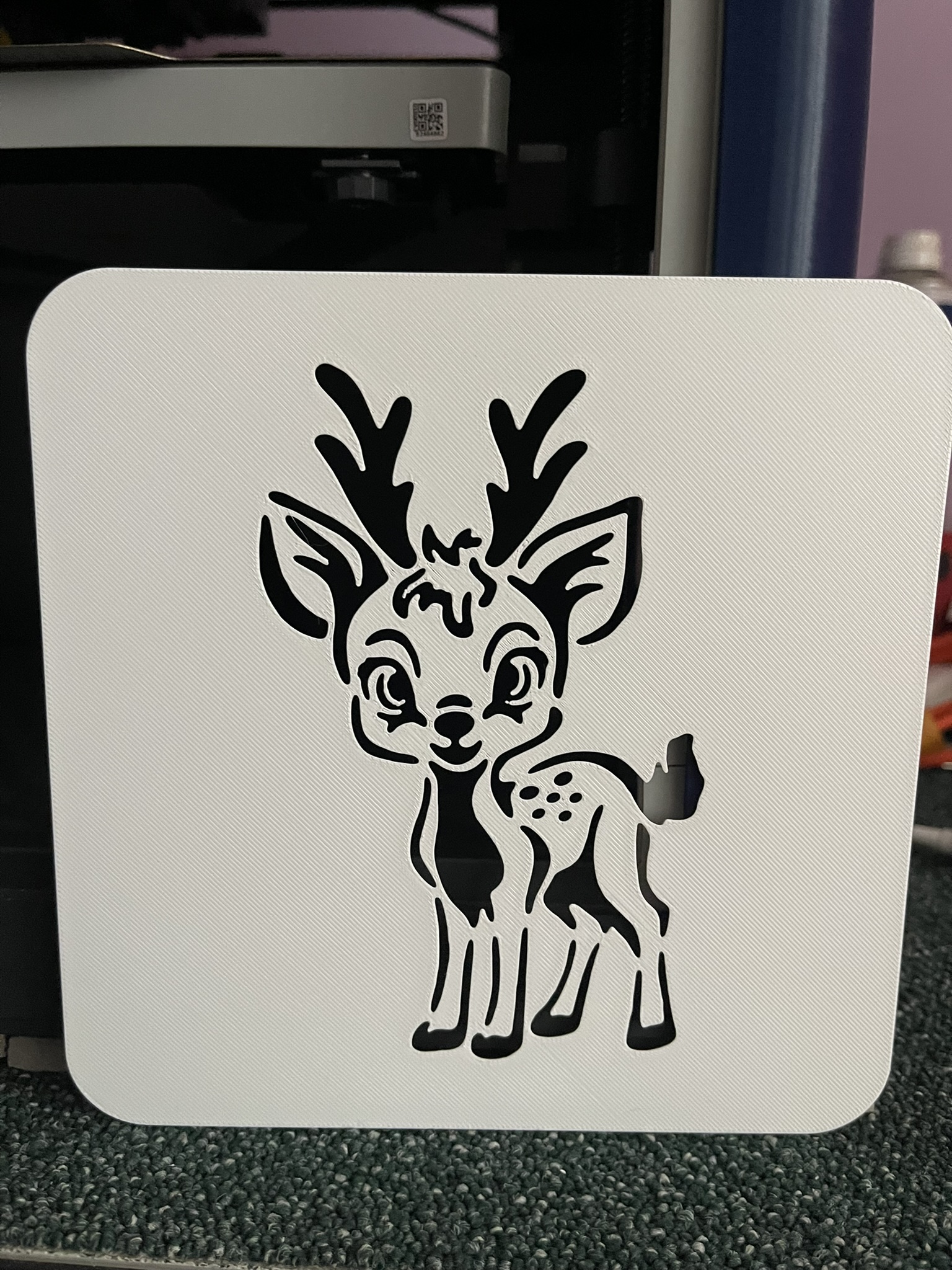 4x Cartoon Deer - Template Stencil for drawing and painting by ideat0m ...