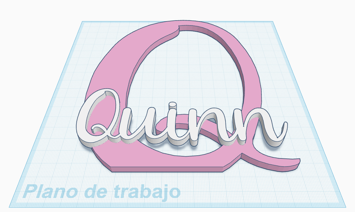 Quinn Name with initial by Manuel Zafra Velasco | Download free STL ...