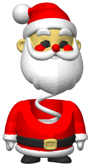 Santa Bobblehead by docdigit | Download free STL model | Printables.com