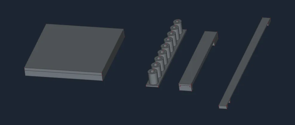Bridging Tests (FreeCAD) by dib | Download free STL model | Printables.com