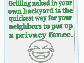 Privacy Fence Sign by Phantom Printer | Download free STL model ...