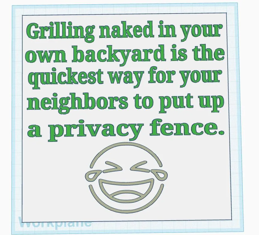 Privacy Fence Sign by Phantom Printer | Download free STL model ...
