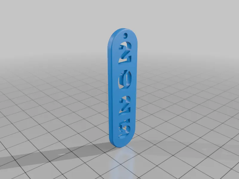 New Year 2025 earrings keychain by dantech | Download free STL model ...