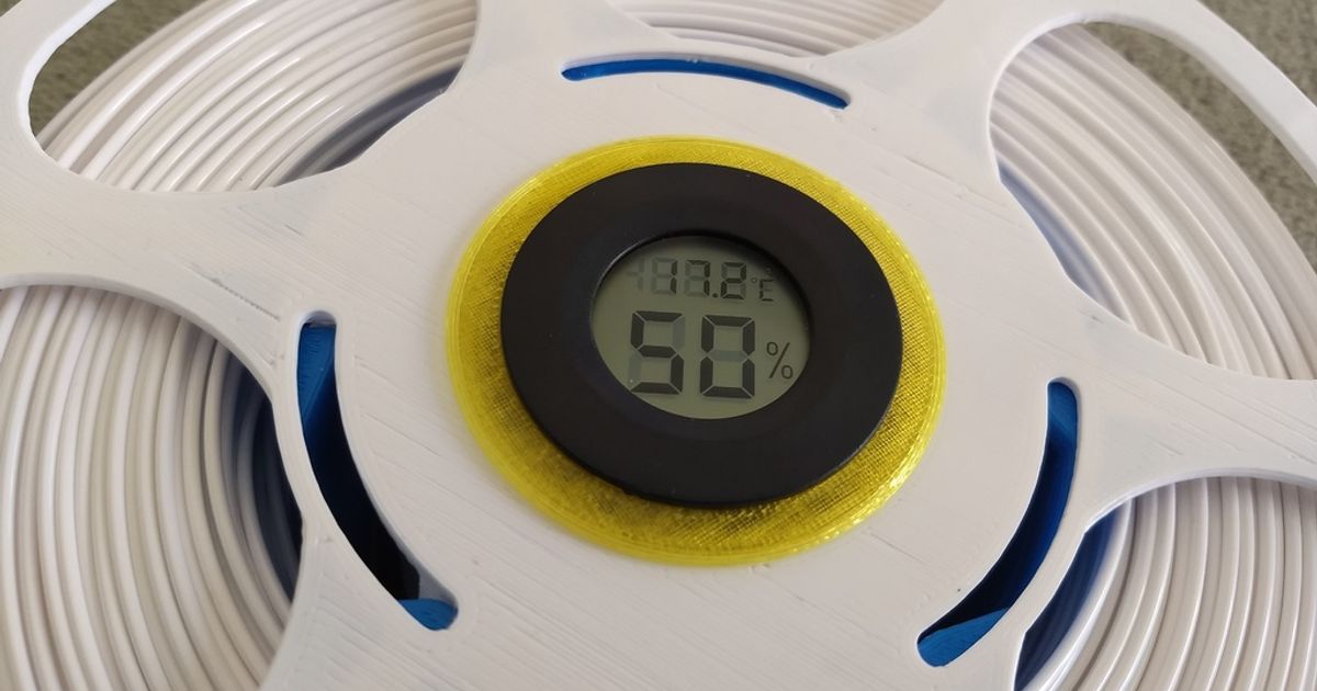 Hygrometer spool-mount by FeNi64 | Download free STL model | Printables.com