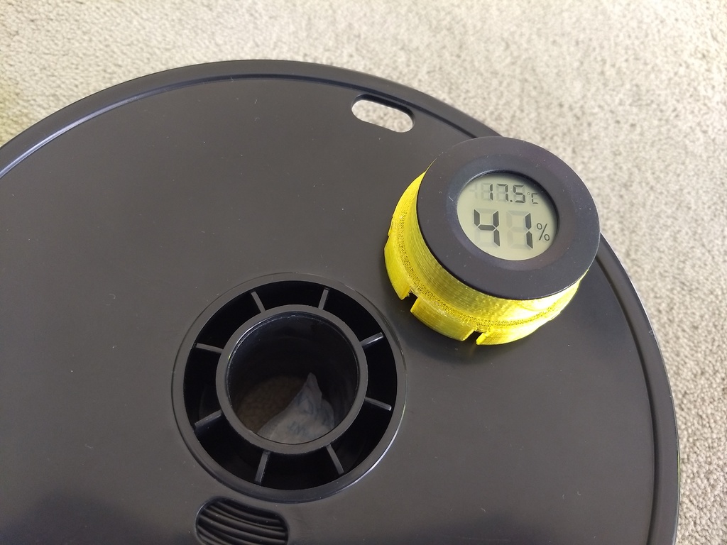 Hygrometer spool-mount by FeNi64 | Download free STL model | Printables.com