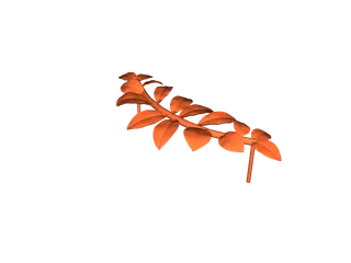 Decorative Leaf Bar by LexWii | Download free STL model | Printables.com