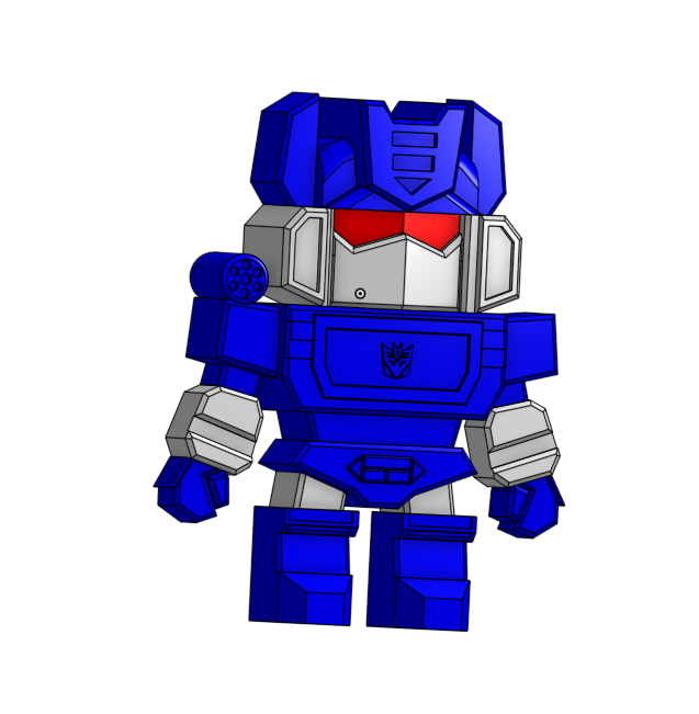 Soundwave Chibi Figure by ReProps | Download free STL model ...