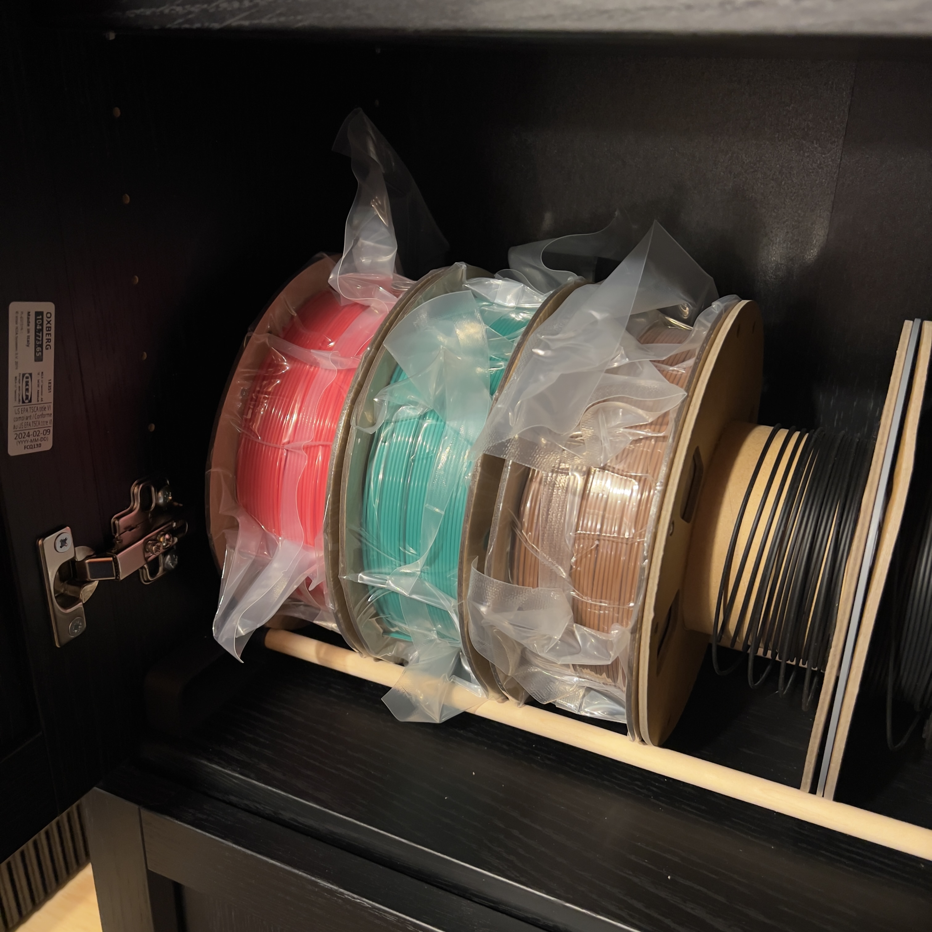 Billy Bookcase Spool Holder by Phil Ecker | Download free STL model | Printables.com