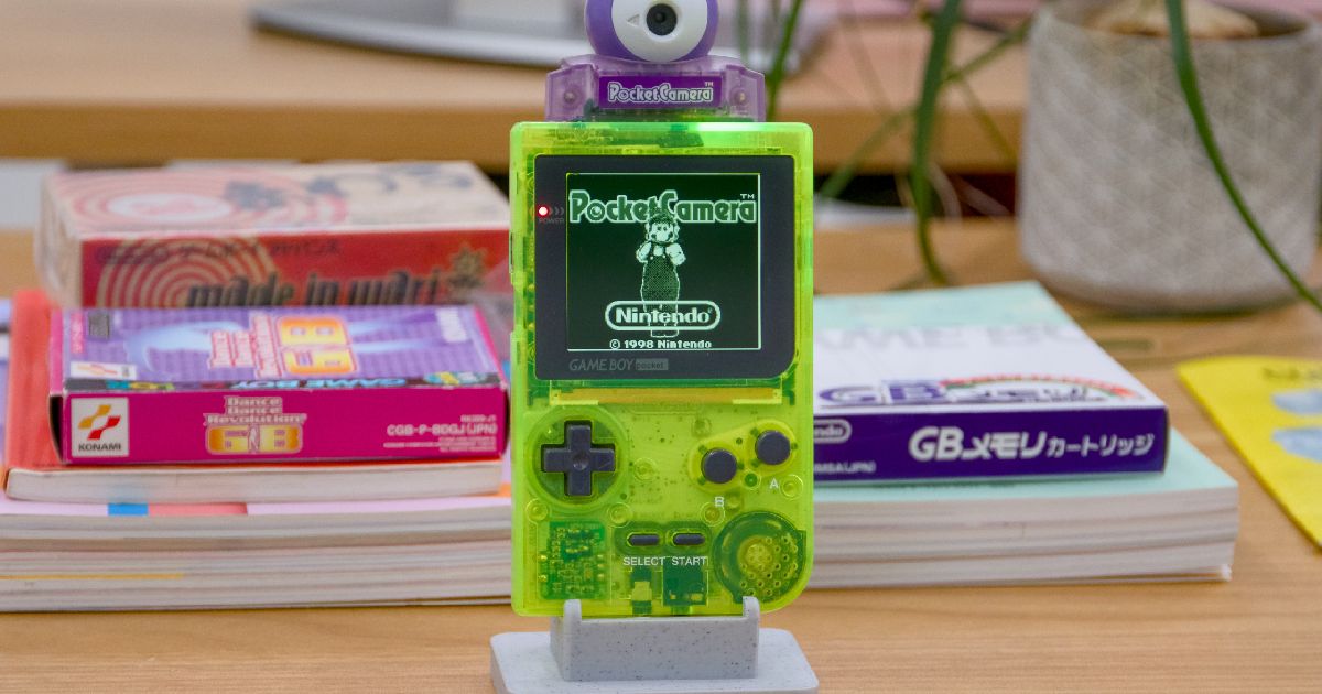 Powered Game Boy Pocket Stand by toemat | Download free STL model ...