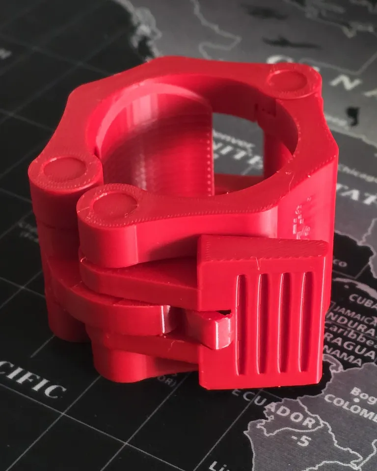 2" Olympic Barbell Clamp With Locking Mechanism - Print-in-Place by Daniel | Download free STL ...