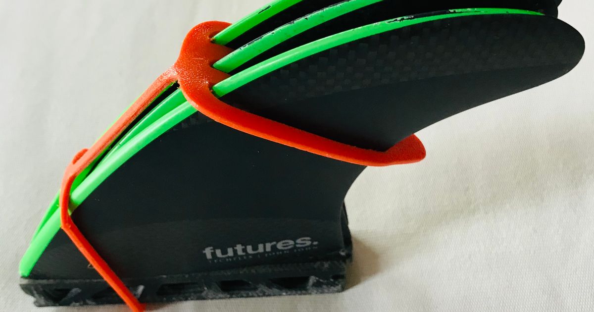 Surf tri-fin holder by drsiago | Download free STL model | Printables.com