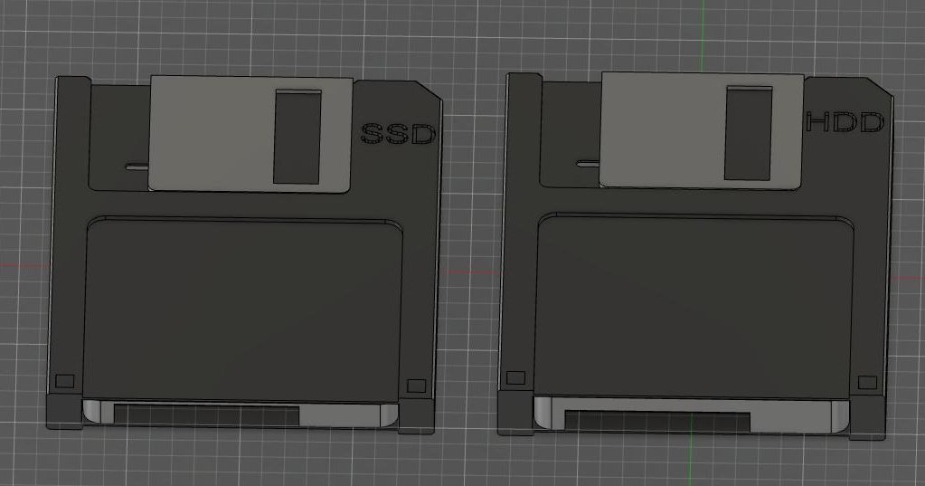 Floppy Disk cases for SSD HDD by eXistenZ | Download free STL model ...
