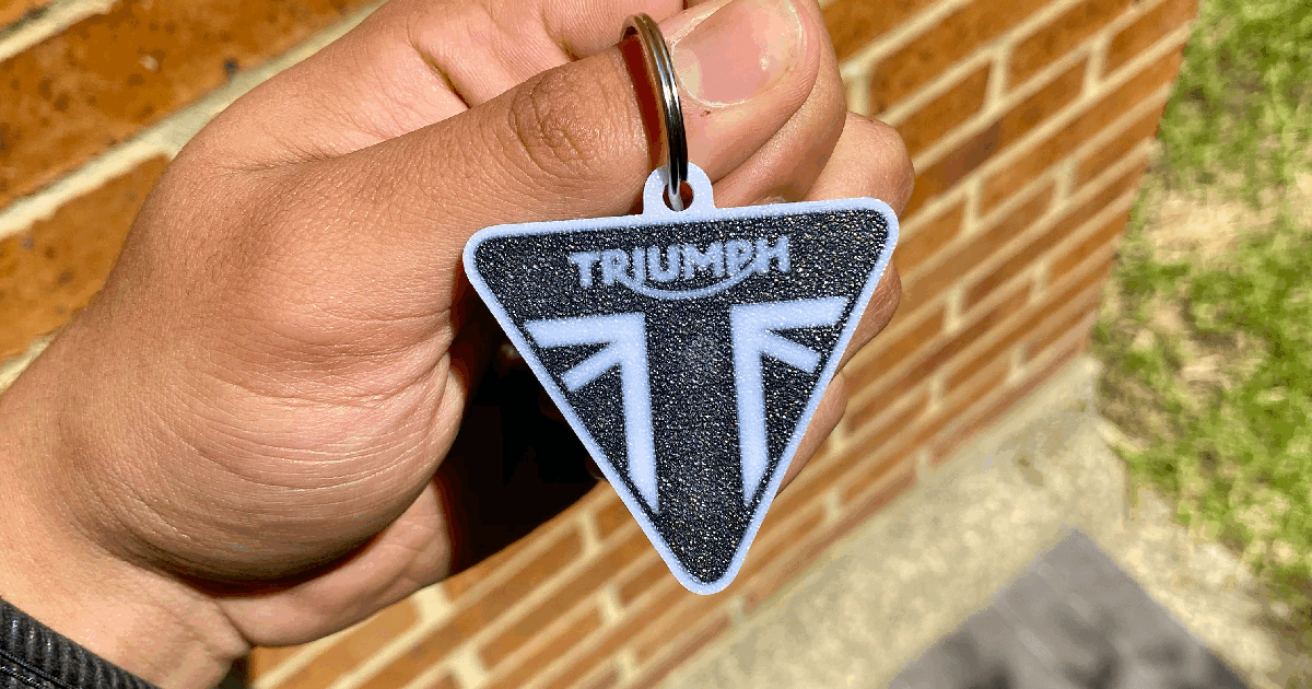 Triumph Motorcycle Keychain by Estudio 3M | Download free STL model ...