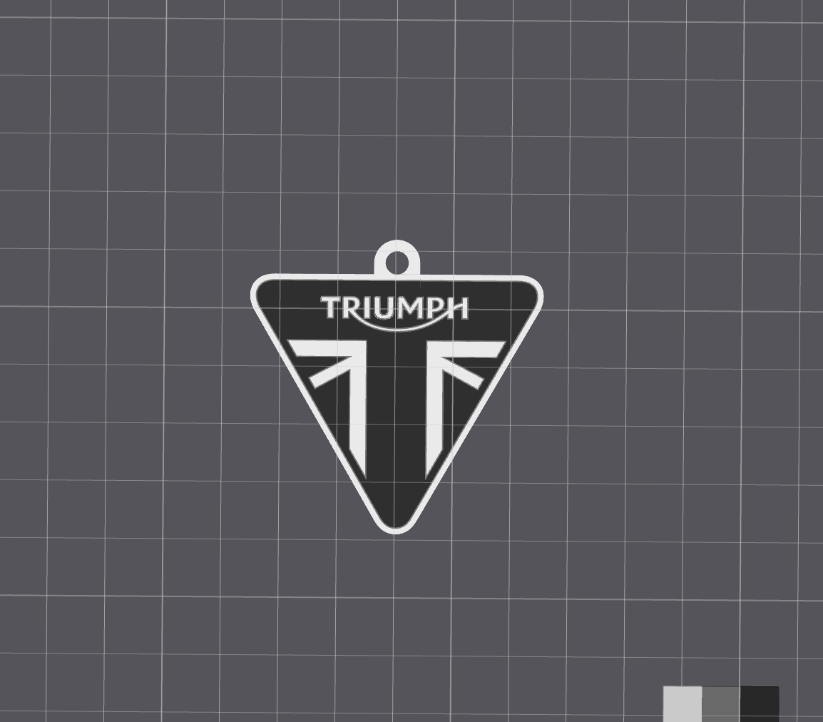 Triumph Motorcycle Keychain by Estudio 3M | Download free STL model ...