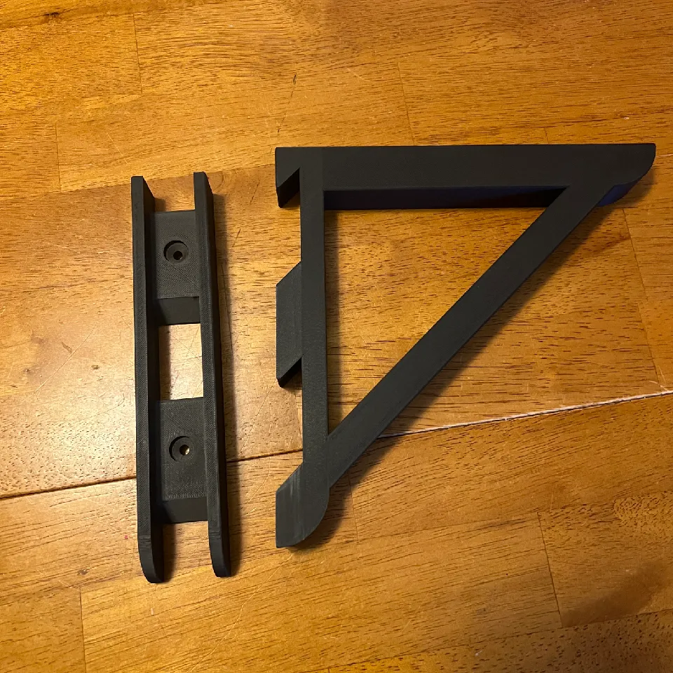 Shelf brackets with French Cleat Mount by randybell | Download free STL ...