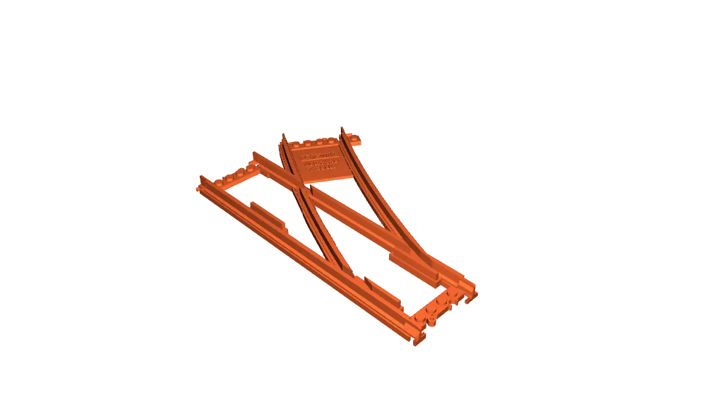 LEGO Train Track Junction RIGHT by Mgr. Pavel Krist | Download free STL ...