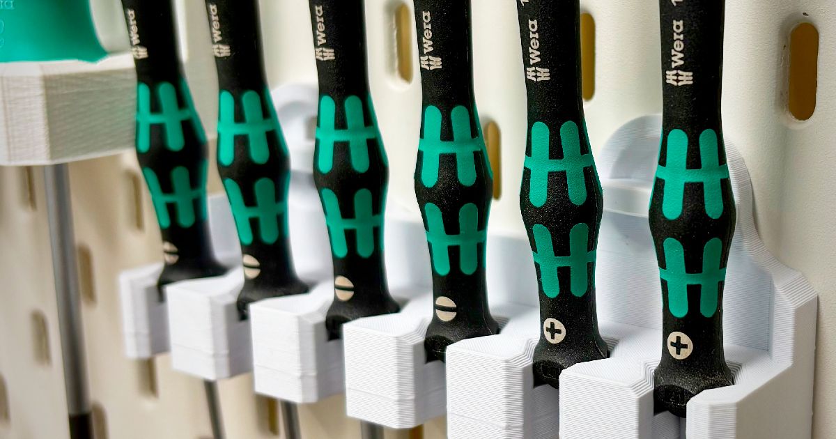Wera Kraftform Screwdriver Holder by Ricardo3D | Download free STL ...