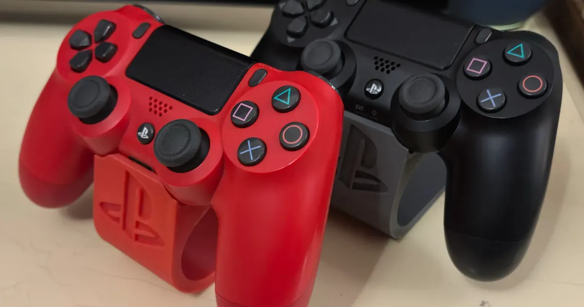 PS4 Controller Stand - Simple - with Logo by PaperPlaneLab | Download ...