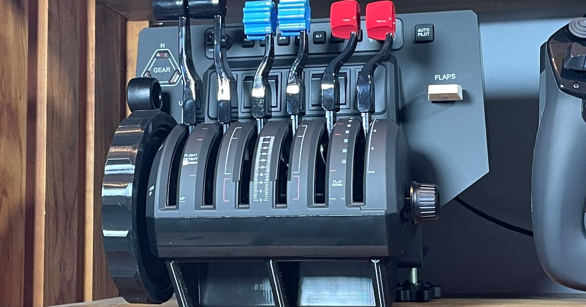 Honeycomb Bravo throttle "chin rest" by aeberbach | Download free STL ...