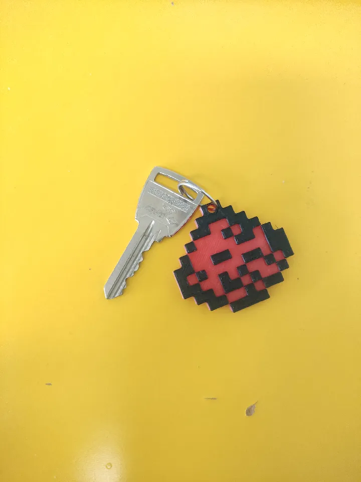 Minecraft Redstone Dust Keychain by PrintCube3D | Download free STL ...