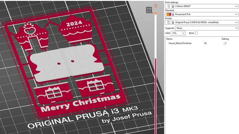 Christmas House Kit Card von Tomek Zimoch | Kostenloses STL-Modell ...