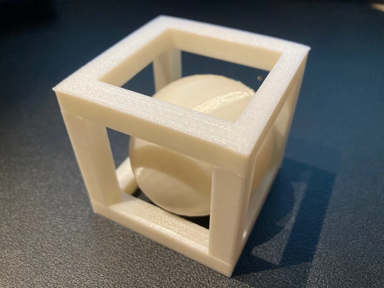 Impossible sphere in a box by BELL DESIGNS | Download free STL model ...