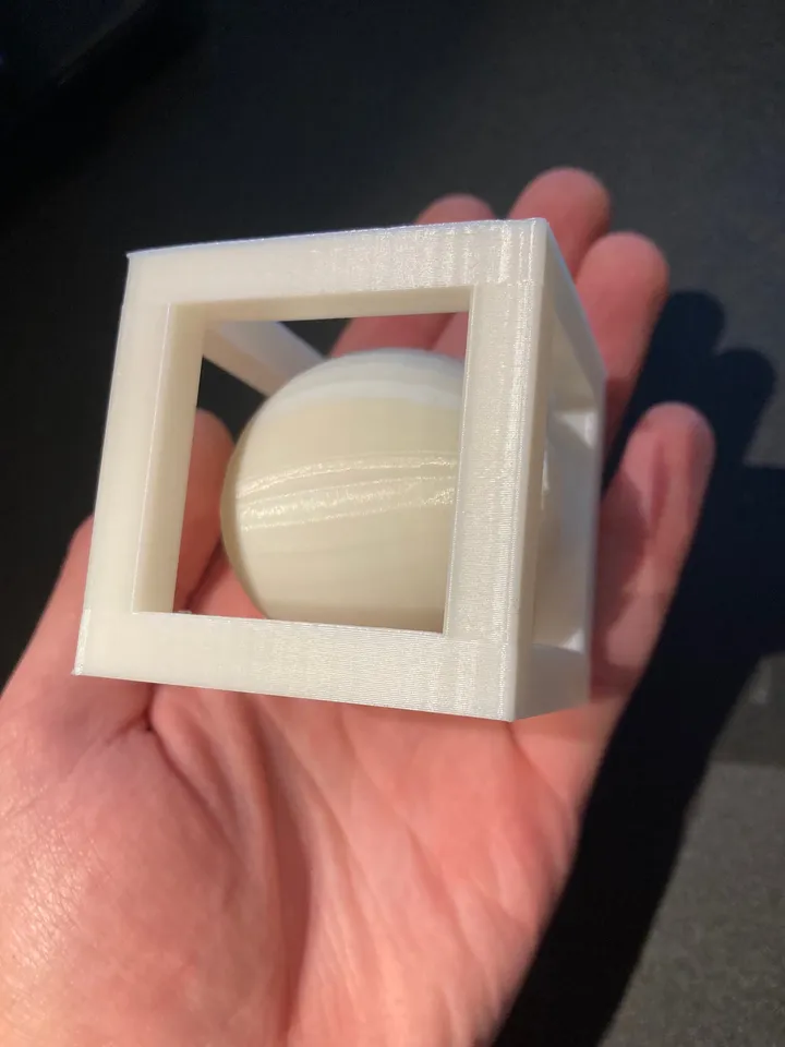 Impossible sphere in a box by BELL DESIGNS | Download free STL model ...