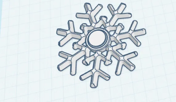 Snowflake fidget spinner by 3D Printerers | Download free STL model ...