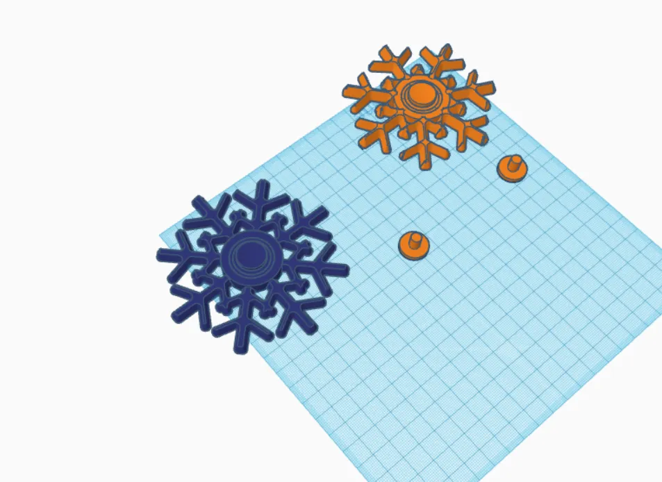 Snowflake fidget spinner by 3D Printerers | Download free STL model ...