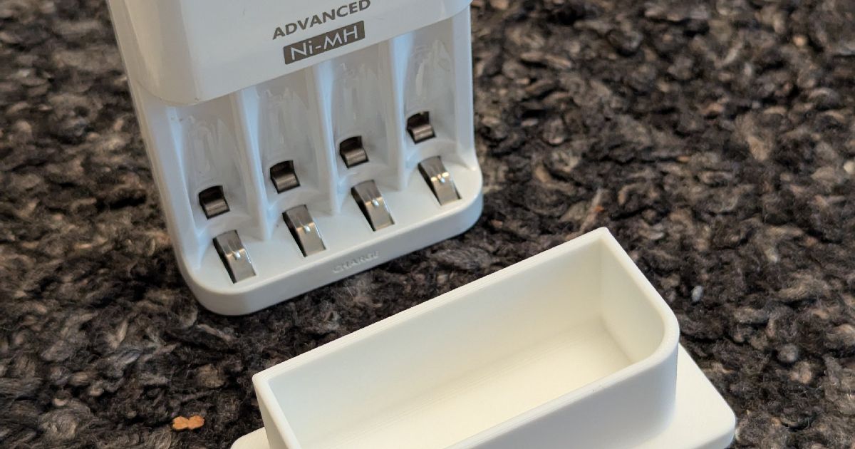 Gridfinity Panasonic Battery Charger Holder by Charlielui | Download ...