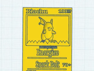 Raichu Pokemon Card by SplendidMouse | Download free STL model ...