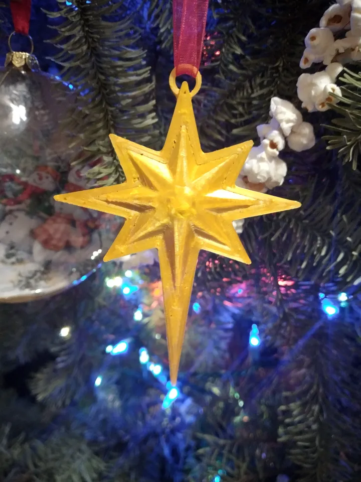 Christmas Star Ornament by Jérémy Reeder | Download free STL model ...