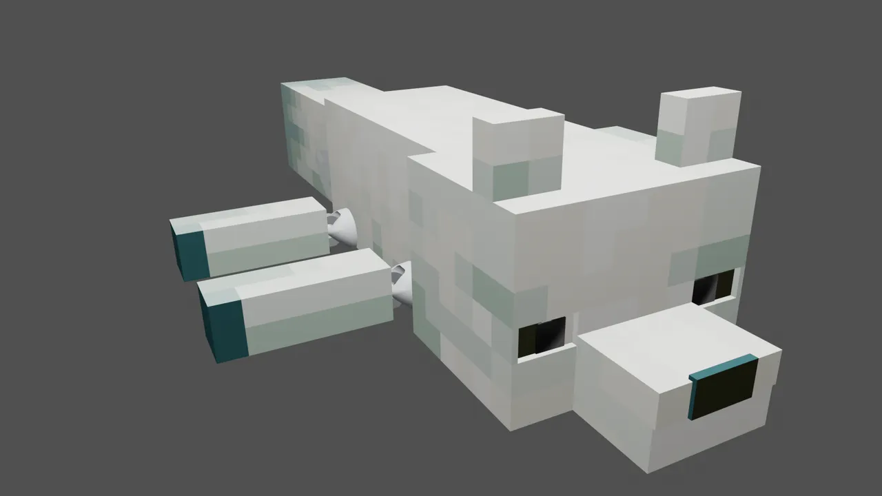 Articulated Minecraft Arctic Fox by PrintCube3D | Download free STL ...