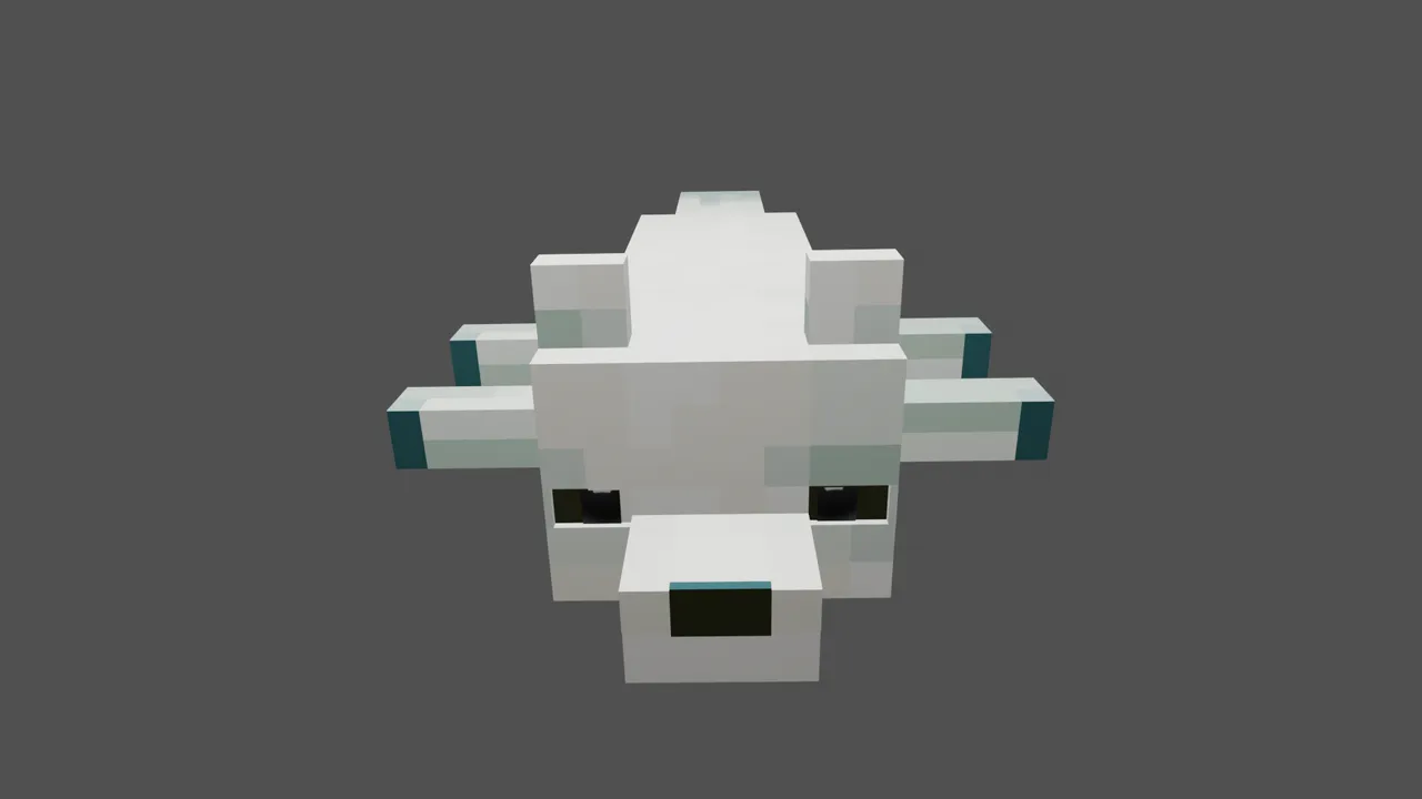 Articulated Minecraft Arctic Fox by PrintCube3D | Download free STL ...