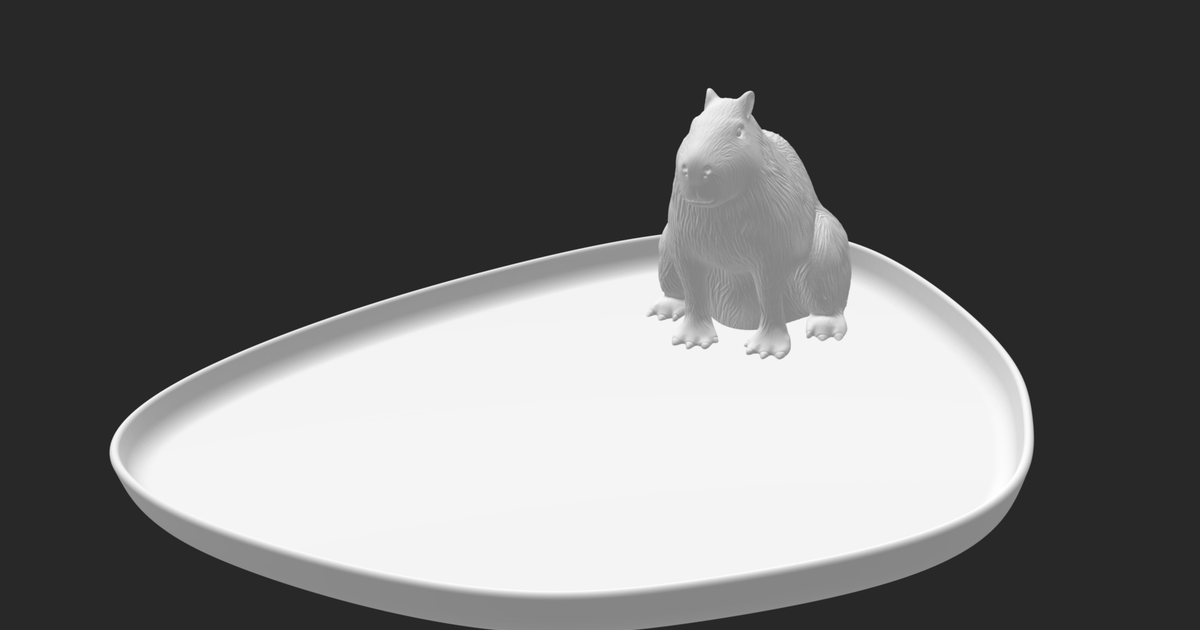 Capybara Ring Holder by OMD | Download free STL model | Printables.com