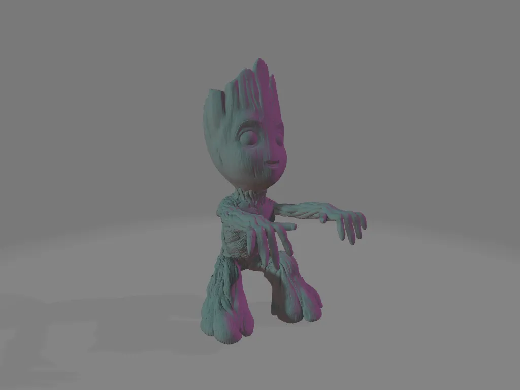 Baby Groot Monitor Hugger by Jim Townsend | Download free STL model ...