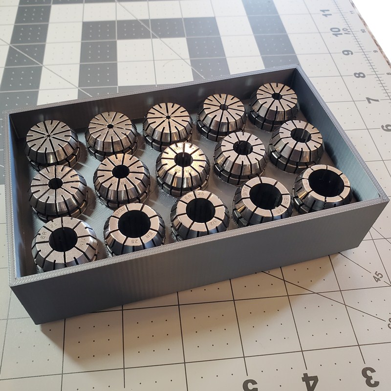 ER25 Collet Storage Tray - 15 collets by High Desert Hacker | Download ...