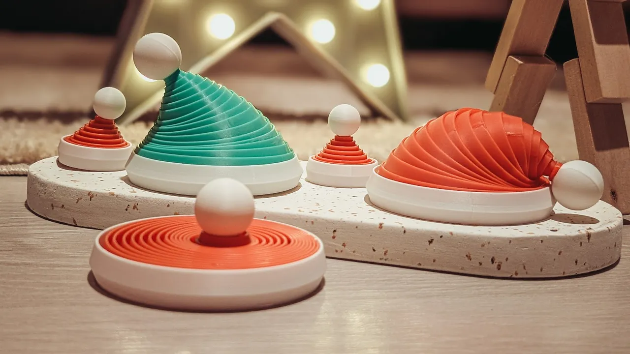 Big collapsable fidget Santa's Hat by romek142 | Download free STL ...