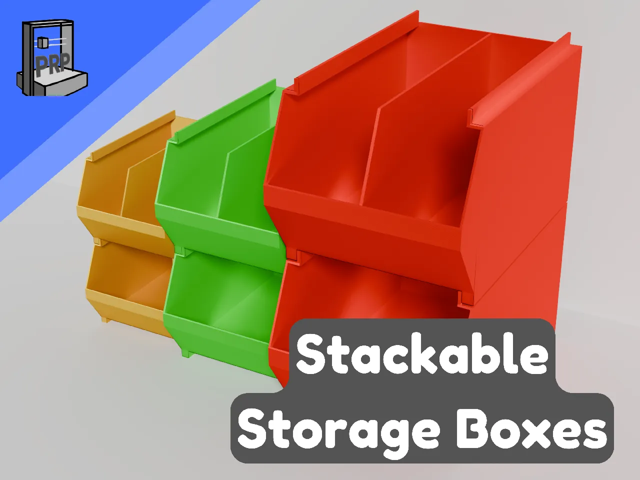 Stackable storage boxes by PrintRPro | Download free STL model ...