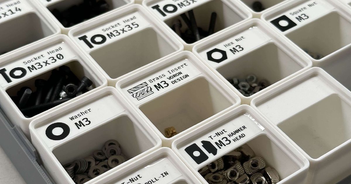 Component Labels for Gridfinity Storage Bins by Ella Fox | Download ...