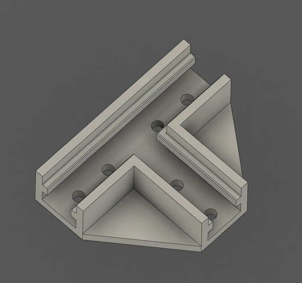 2020 Extrusion T-Joint by Mamba | Download free STL model | Printables.com
