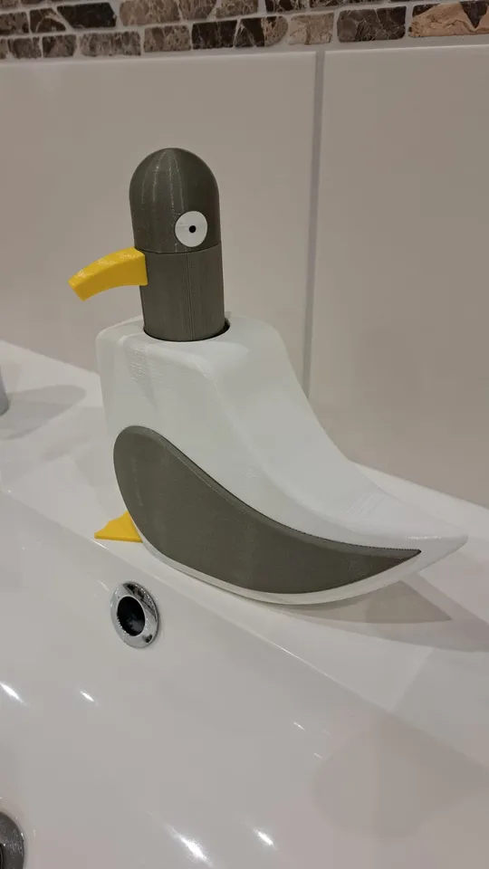 seagull/duck soap dispenser for IKEA EKOLN by Print4fun | Download free ...