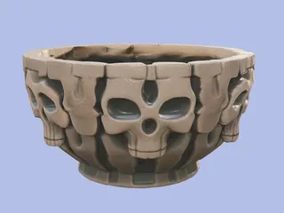 Skull Bowl #2 (for FREE) by Astro-FREE-3D-Art | Download free STL model ...