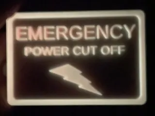 Emergency Power Cut Off Sign by James Enright | Download free STL model ...
