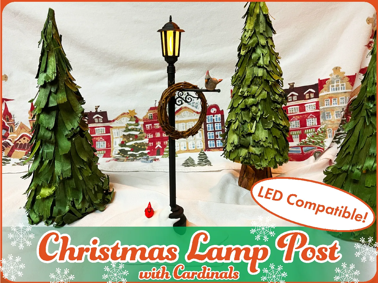 Christmas Lamp Post w/Cardinals (Optional Lighting!) by Falchion ...