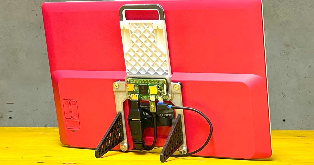 Raspberry Pi Zero Monitor Stand par Rakoon Design | Téléchargez ...