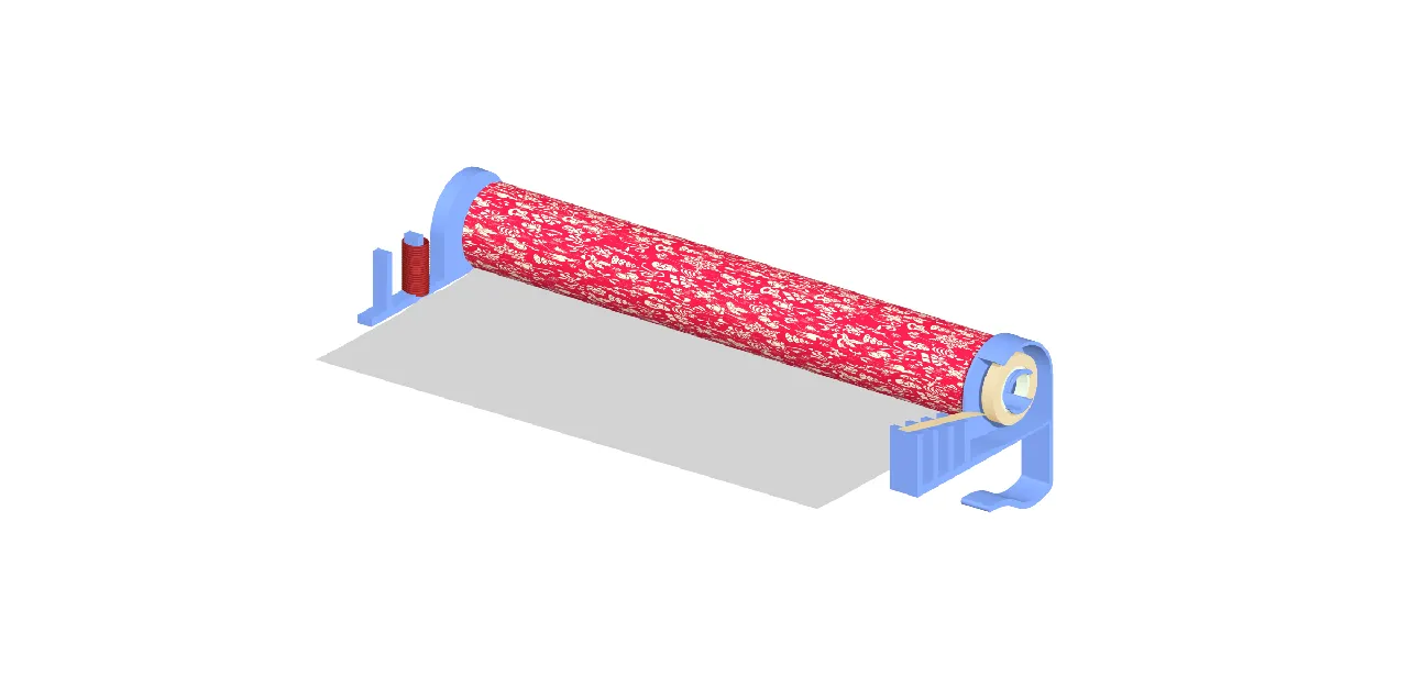 Ultimate 3-in-1 Wrapping Paper Holder by KiTECH | Download free STL ...