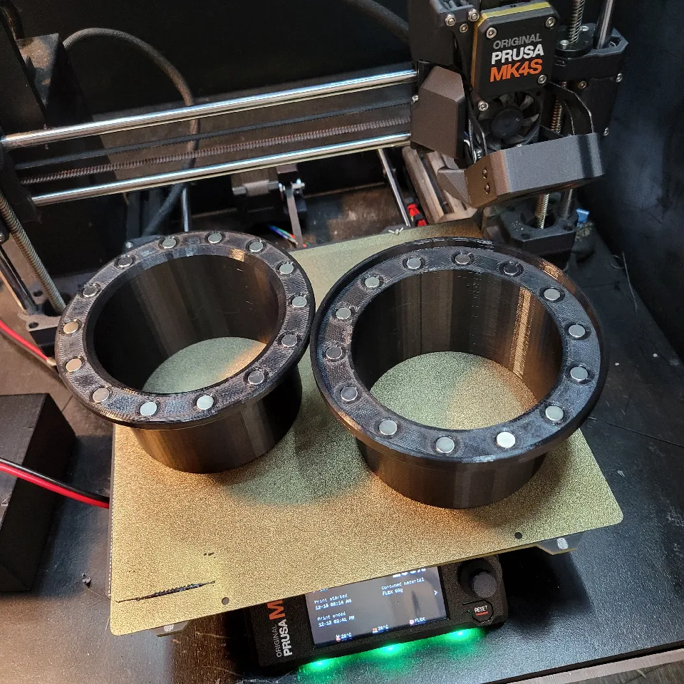 4" Magnetic dust port by Cary | Download free STL model | Printables.com