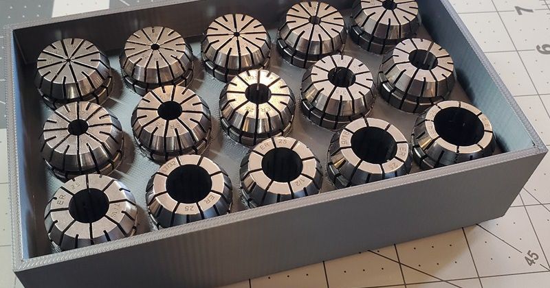 Collet Storage Box - configurable internal trays by High Desert Hacker ...